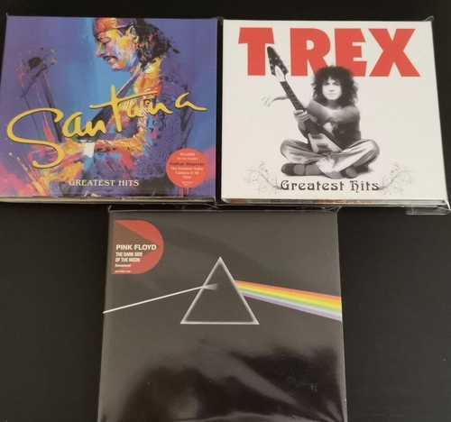 3шт.CD цена за все Santana T.Rex Pink Floyde