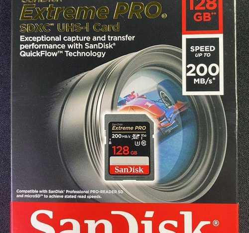 Карта памяти 128Gb SanDisk Extreme Pro