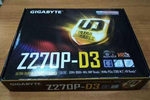 Материнская плата gigabyte GA-Z270P-D3(новая)