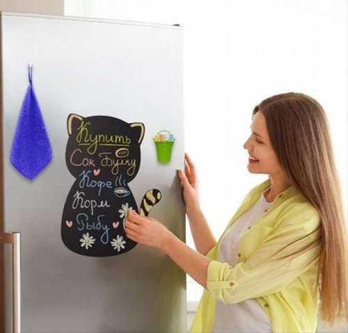 Меловая доска на холодильник Котенок