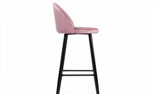 Барный стул Dodo 1 pink with edging - black