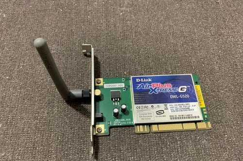 Wifi Беспроводной PCI адаптер D-Link DWL-G520