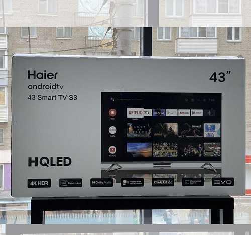 43" (109см) Haier 43 SMART TV S3 Qled телевизор 4K