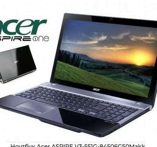 15.6" Ноутбук Acer V3-551G-84506G50Makk Bkack