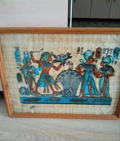 Картина из папируса (Египет)