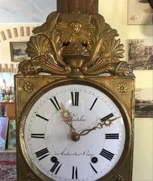 Старинные французские часы Comtoise 19 век