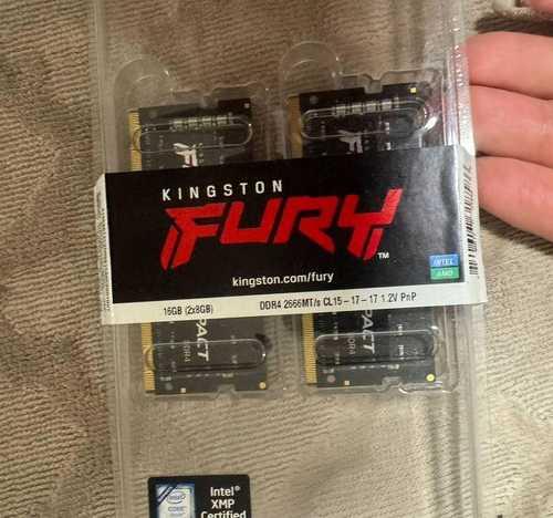 Оперативная память Kingston 16Gb DDR4 2666MHz SO-d