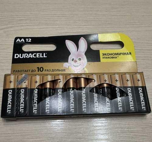 Батарейки Duracell AA 1.5В, 12шт (пальчиковые)