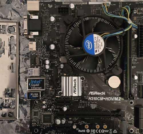 Комплект ASRock H310CM-HDV/m.2 \ i3-9100 \ 4Gb