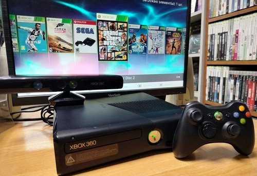 Xbox 360S 250Gb FreeBoot 38 Игр Kinect Джой