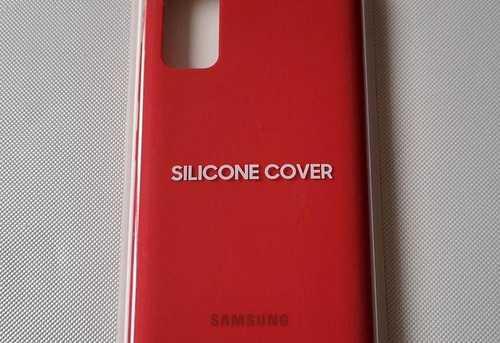 Чехол Silicone Cover на Samsung A41 оригинал