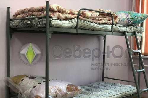 Металлические кровати для рабочих