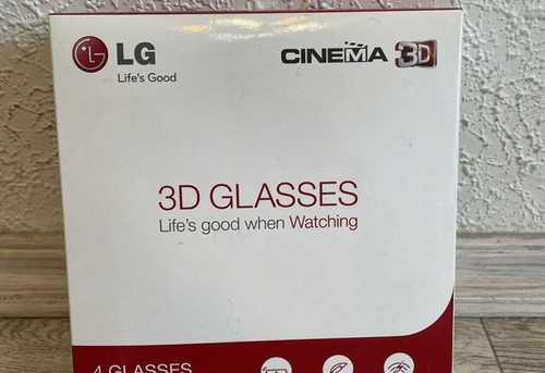 3D очки lg (комплект 4шт)