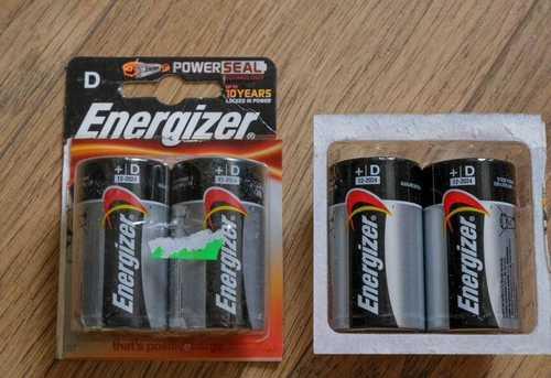 Батарейки Energizer D (LR20) большие 4шт