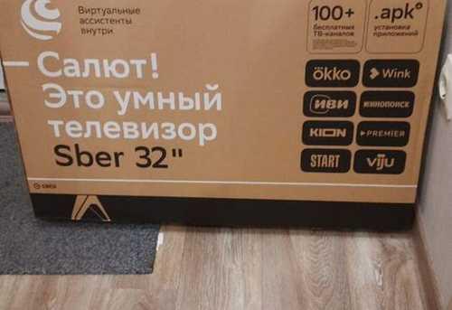 Телевизор Телевизор Sber SDX-32H2010B, 32"(81 см)