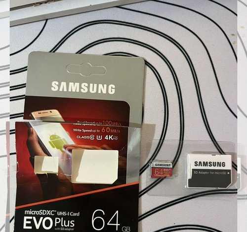 Карта памяти micro sd 64 samsung