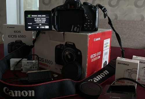 Компактный фотоаппарат canon 650D
