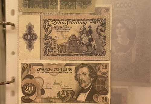 Коллекция банкнот Австрия