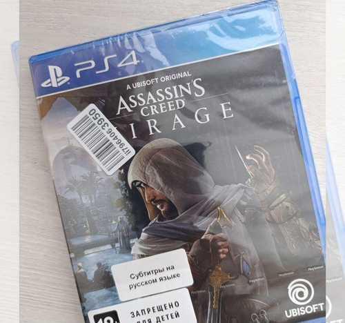 Assassins Creed Mirage ps4 диск