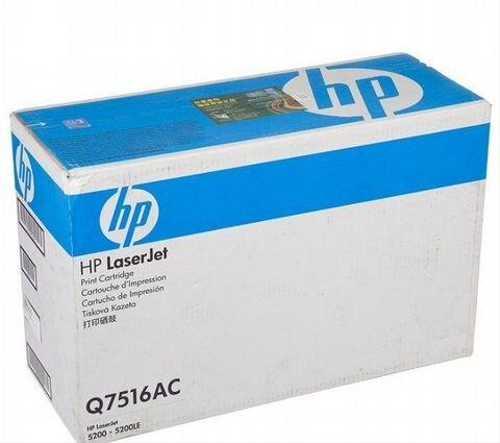 Оригинальный лазерный картридж HP Q7516AC 16A черн