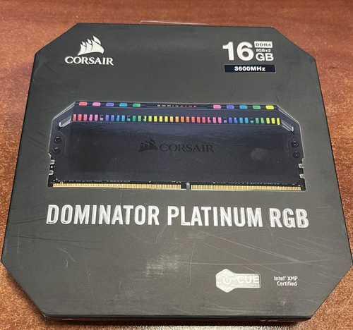 Память Corsair DDR4 16Gb 3600 Dominator Platinum