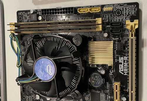 Asus h81m r + 16 gb ddr3 +куллер +проц