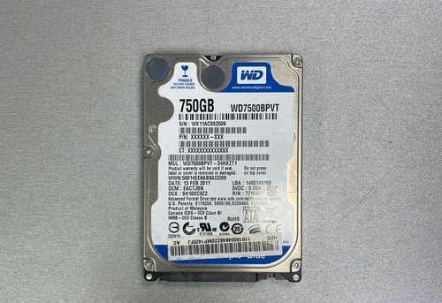 Western Digital 750 гб WD Scorpio Blue