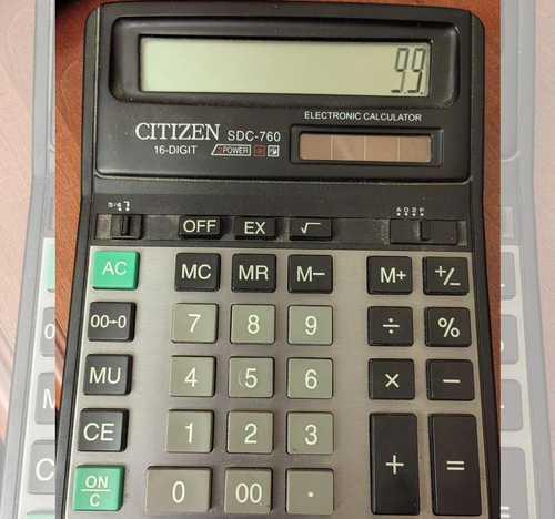 Калькулятор citizen sdc 760, б/у