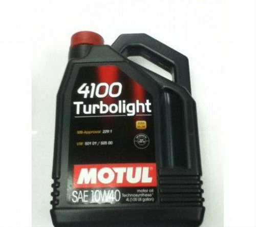 Motul 4100 Turbolight 10W40 4 л (100355)