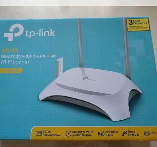 Wi-Fi роутер TP-link TL-WR842N, N300, 4G, белый