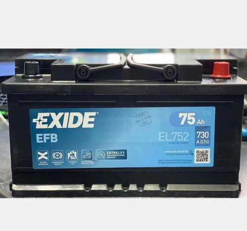 Аккумулятор Exide 75 Ah бу