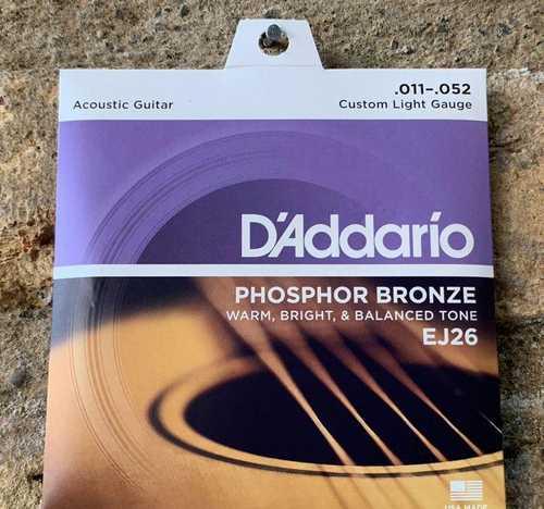 Струны D'Addario Phosphor Bronze Acoustic 11-52 (E