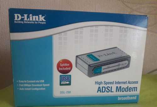 Adsl Модем D-Link-200