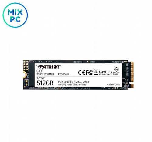 Накопитель SSD M.2 512GB Patriot P300 P300P512GM28