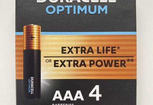 Батарейки Duracell Optimum AAA LR03