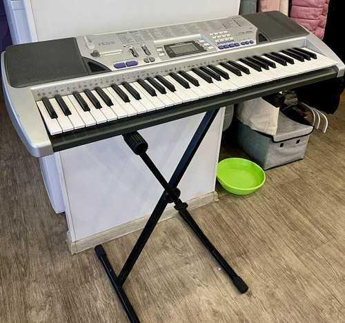 Синтезатор Casio CTK-496 и стойка quiklok