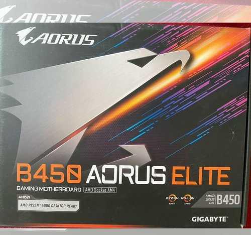 Материнская плата gigabyte B450 aorus elite