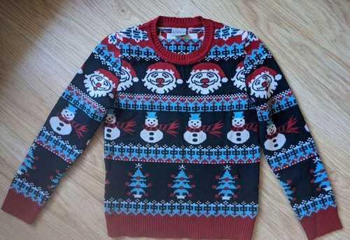 Новогодний свитер детский р-р 134