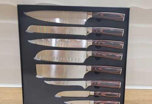 Кухонные ножи С лазерным рисунком дамаска