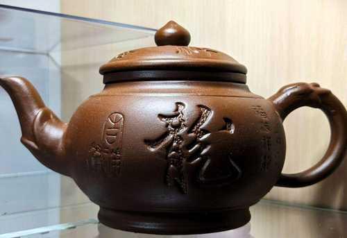 Чайник глиняный «Полет Фантазии» с заварочной колб