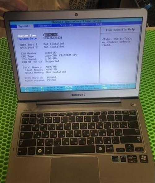 Samsung np530u3c / i3-2377m