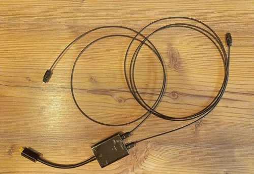 Оптический кабель toslink и разветвитель