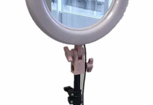 Кольцевая лампа 30 см с зеркалом + штатив