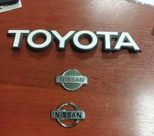 Значек эмблема шильдик Toyota nissan