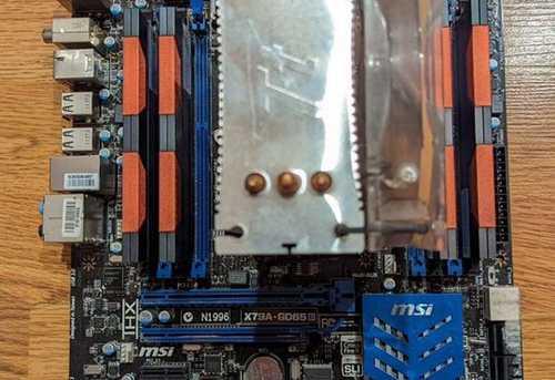 Комплект MSI X79A-GD65(8D) + Core i7-3820 + 16GB
