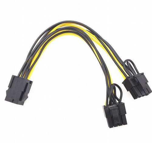 11563 Кабель переходник PCI-E Power 6 (M) - 2*PCI