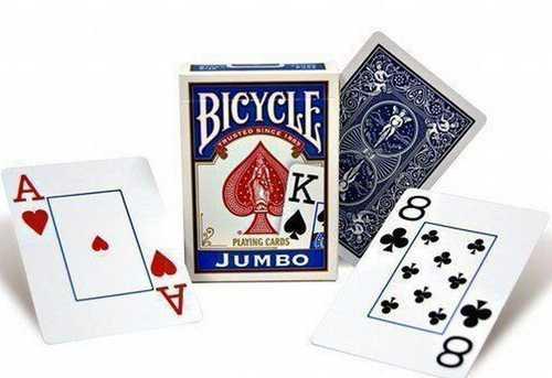 Игральные карты для покера Bicycle Jumbo Index