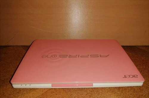 Розовый нетбук Acer/10"/4ядра/2*320Гб/6час акб/отл
