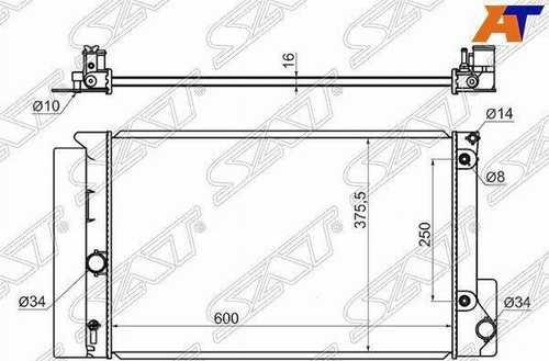 Радиатор toyota corolla 2006-2019