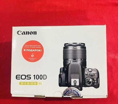 Canon EOS 100D Kit EF-S 18-55mm f/3.5-5.6 новый
